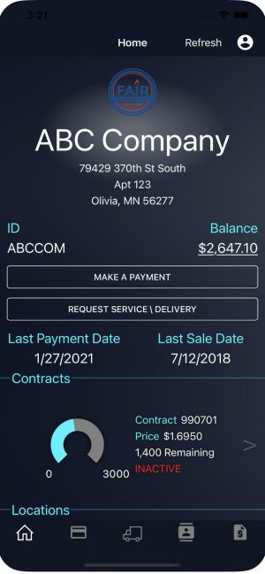 Mobile App - Fair Propane